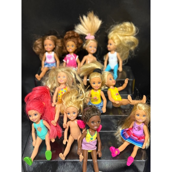 Toys | 11 Mini Dolls Chelsea Doll Lot Assorted Outfits Beach Fun | Poshmark
